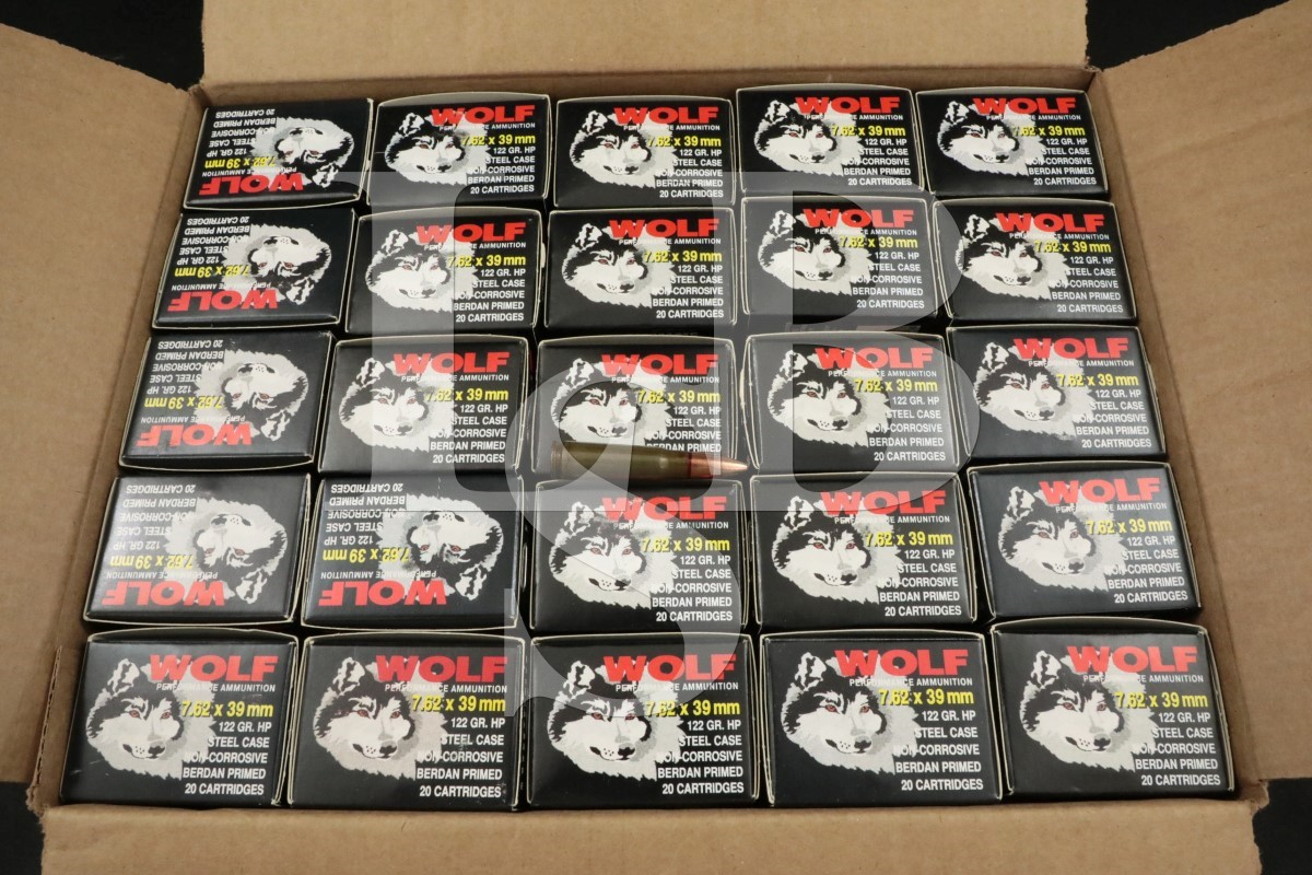 Wolf Ammunition 500x 7.62x39mm Ammunition Wolf Performance 122 Grain ...