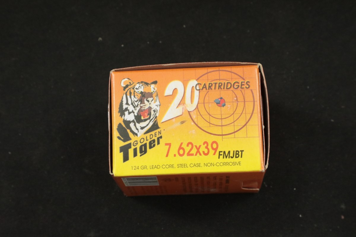 480x 7.62x39mm Ammunition Golden Tiger 124 Grain FMJ-BT Magnetic ...