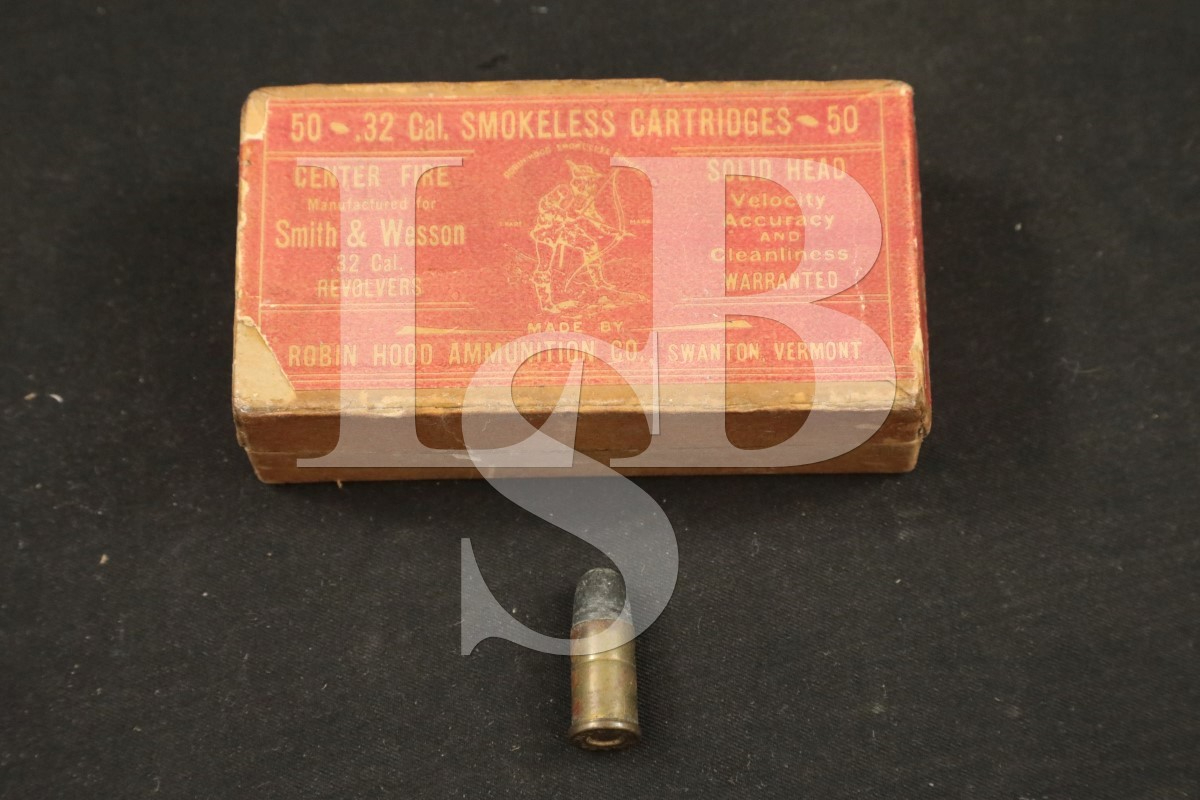 Robin Hood Ammunition 50x .32 S&W Vintage Ammunition Robin Hood Early ...