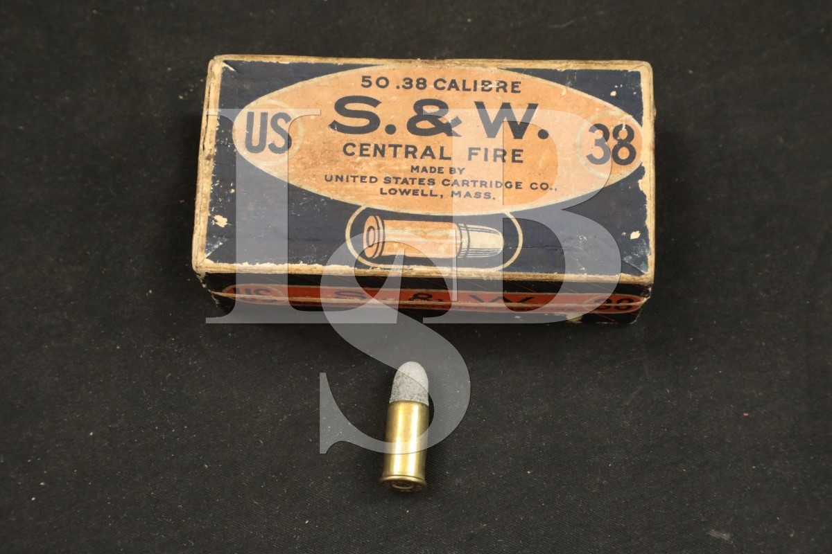 Us Cartridge Co. 50x .38 S&W Vintage Ammunition Usc Black Powder In ...
