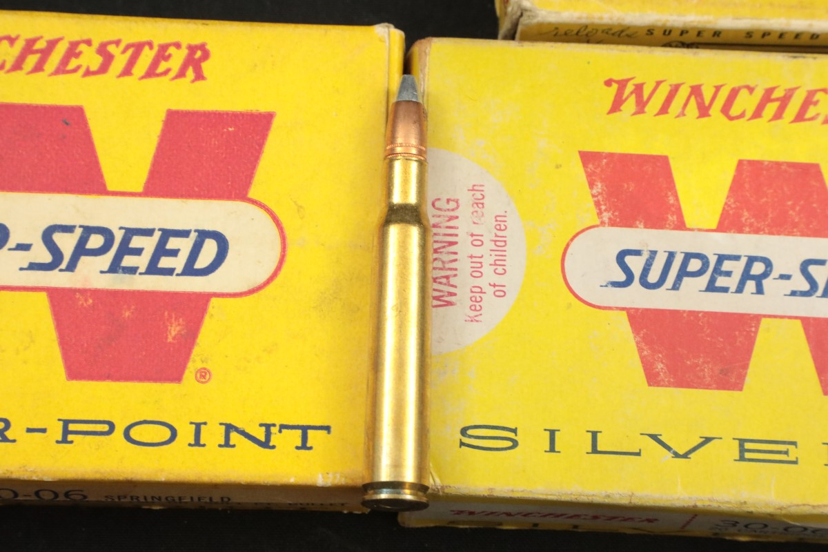 Winchester 133x .30-06 Springfield Ammunition Win. & Reloaded 180 & 150 Grain Jsp Bullets .30-06 ...
