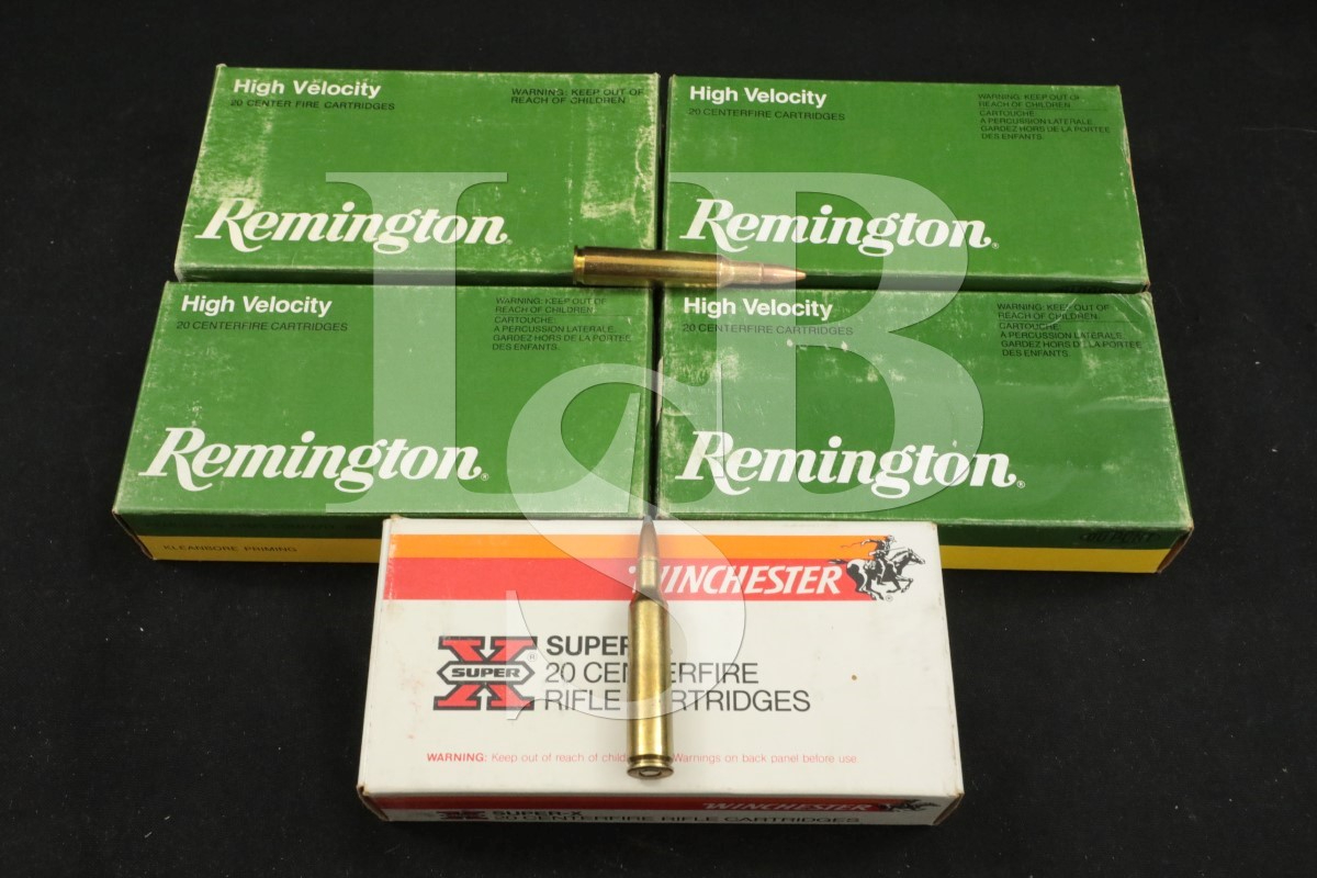 100x 6mm Rem. Ammunition Rem. & Win. 80 & 100 Grain Jsp Bullets 6mm ...