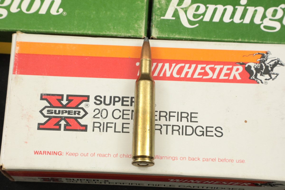 100x 6mm Rem. Ammunition Rem. & Win. 80 & 100 Grain Jsp Bullets 6mm ...