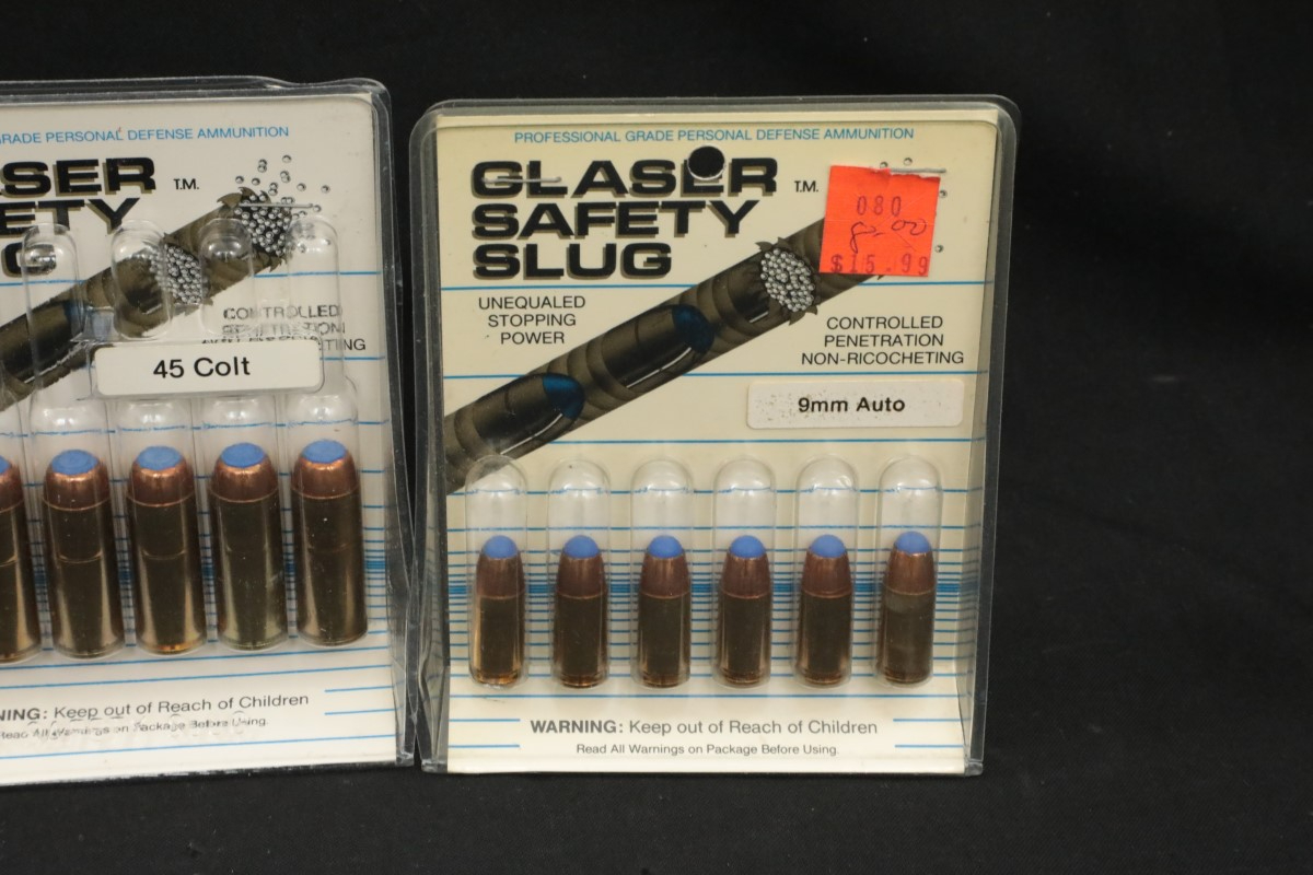 30x Mixed Ammunition .380, 9mm Luger, .44 Special, .45 Colt Glaser ...