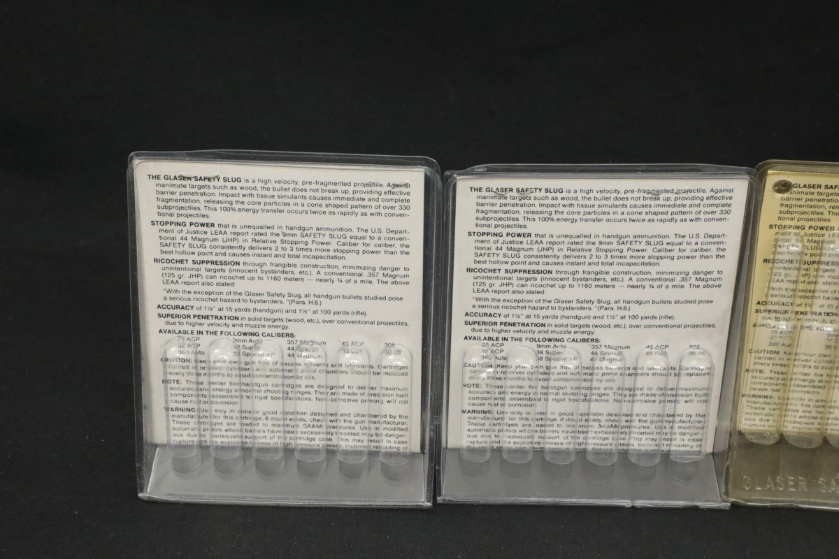 30x Mixed Ammunition .380, 9mm Luger, .44 Special, .45 Colt Glaser ...