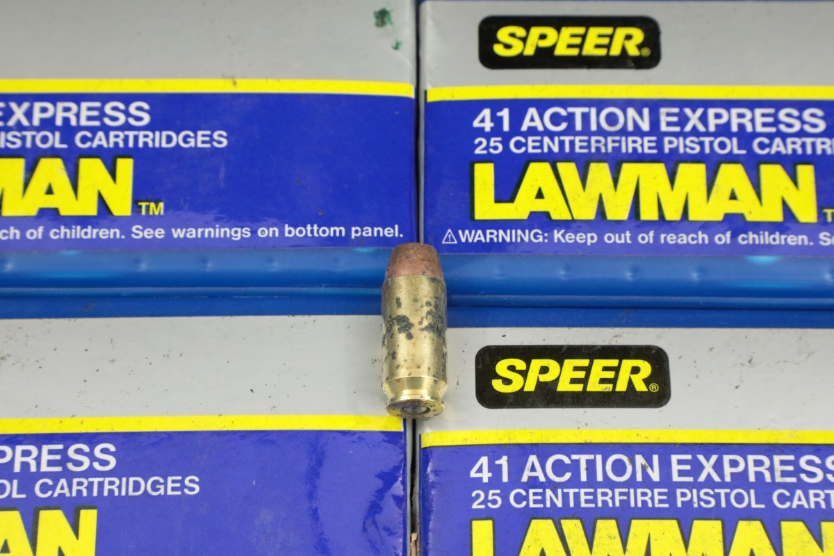90x .41 Action Express Ammunition Speer Lawman 180 Grain Jhp Bullets ...