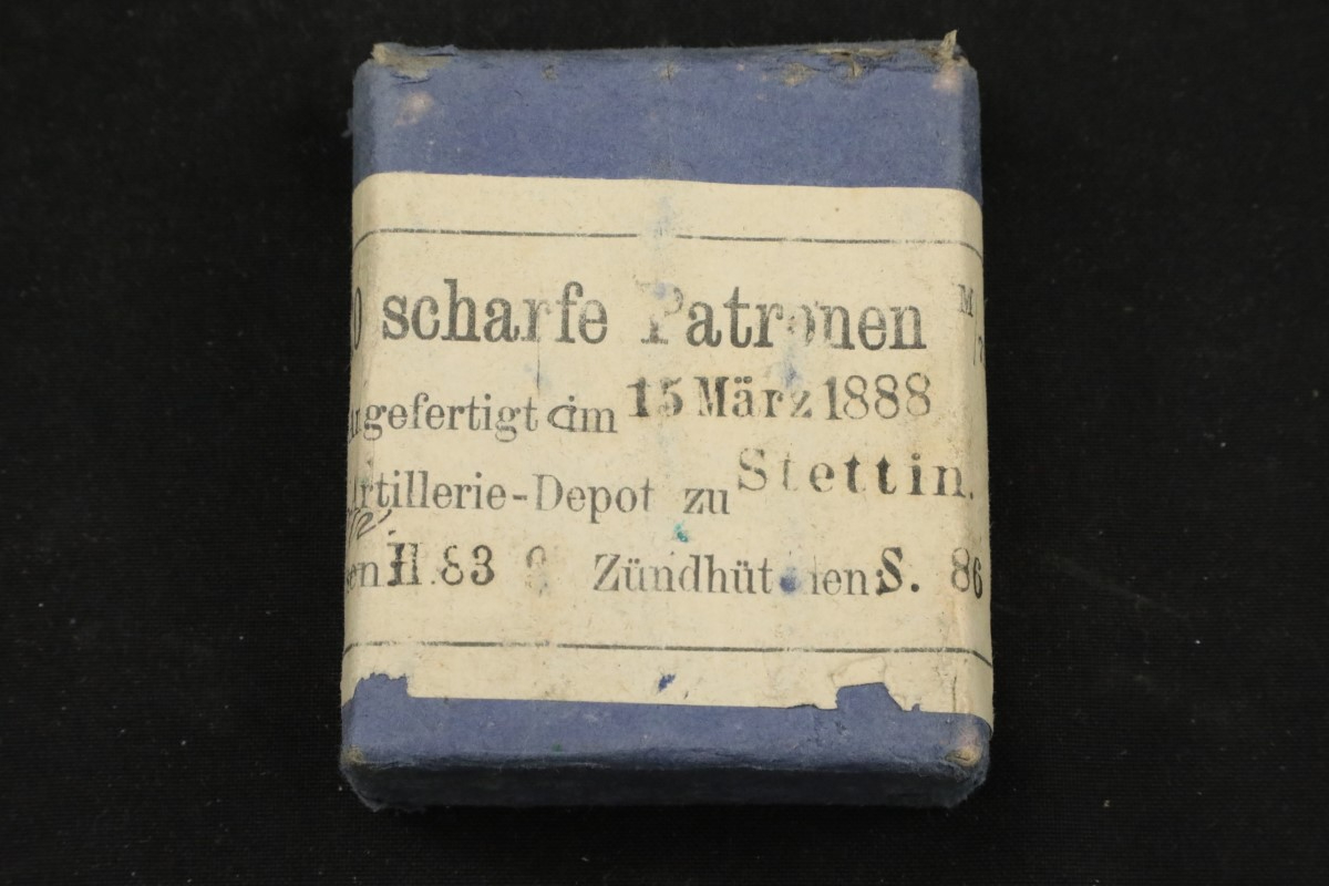 German 10x 11mm Mauser Vintage Ammunition 1888 Black Powder Paper ...
