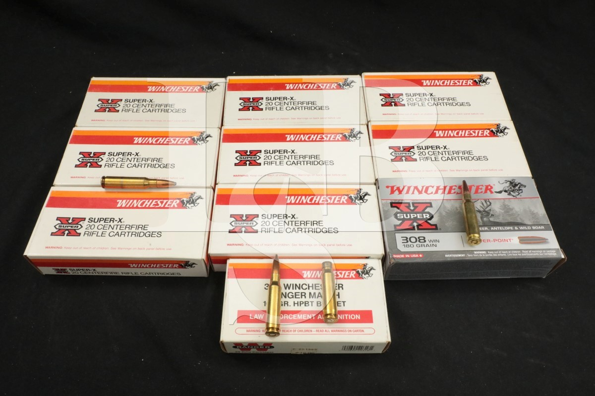 182x .308 Win. Ammunition Win. 150-180 Grain JSP, Silvertip & JHP ...