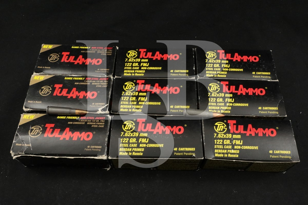 Tula Cartridge 359x 7.62x39 Ammunition Tul Ammo 122 Grain Fmj Magnetic ...
