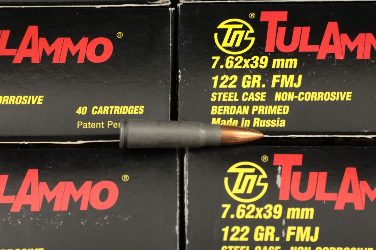 Tula Cartridge 359x 7.62x39 Ammunition Tul Ammo 122 Grain Fmj Magnetic ...