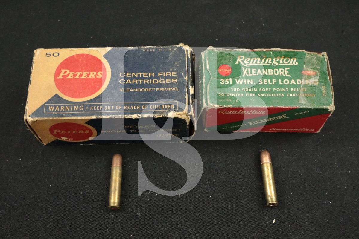 Remington 67x .351 Wsl Vintage Ammunition Peters & Rem. 180 Grain Jsp ...