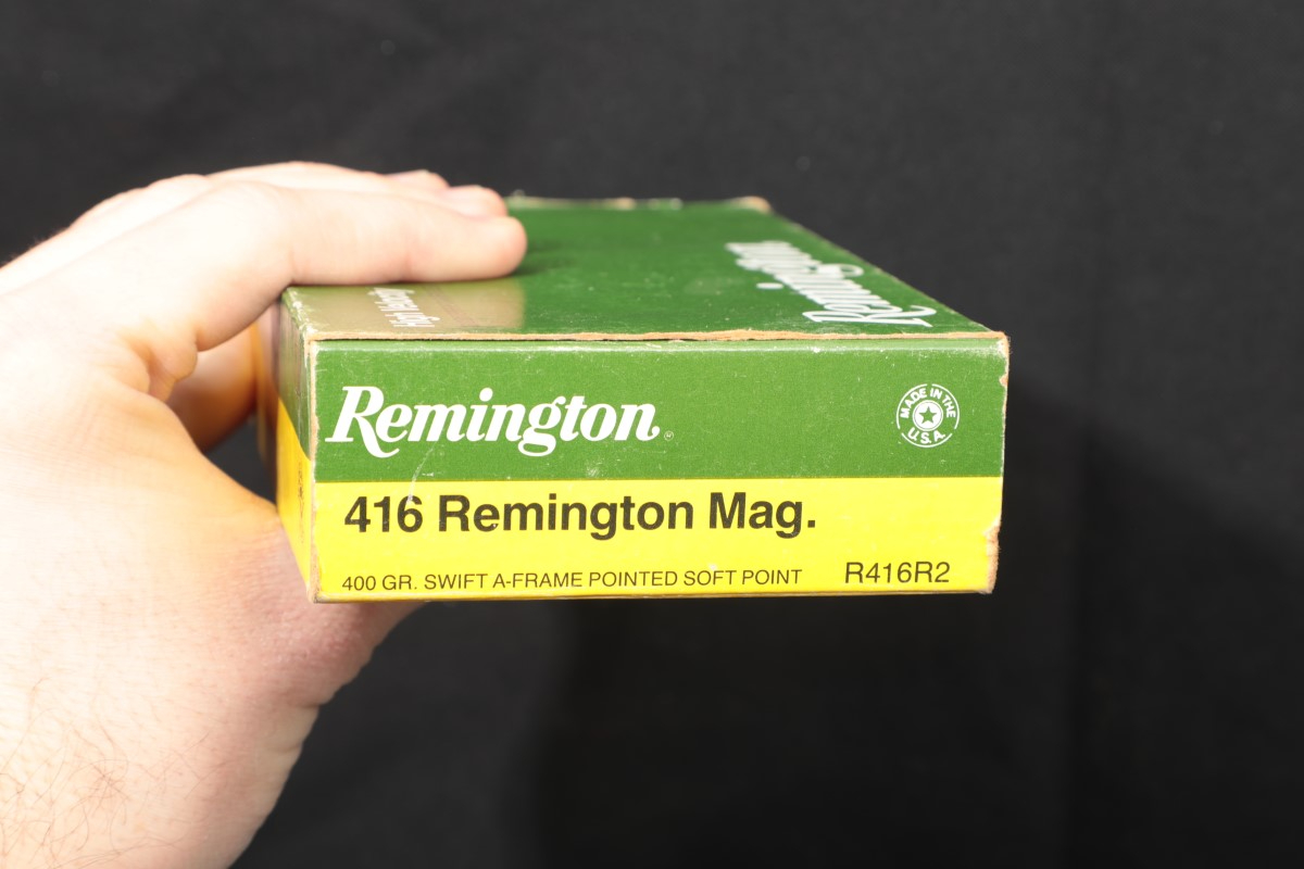 19x .416 Rem. Mag. Ammunition 400 Grain Swift A-Frame Pointed Soft ...