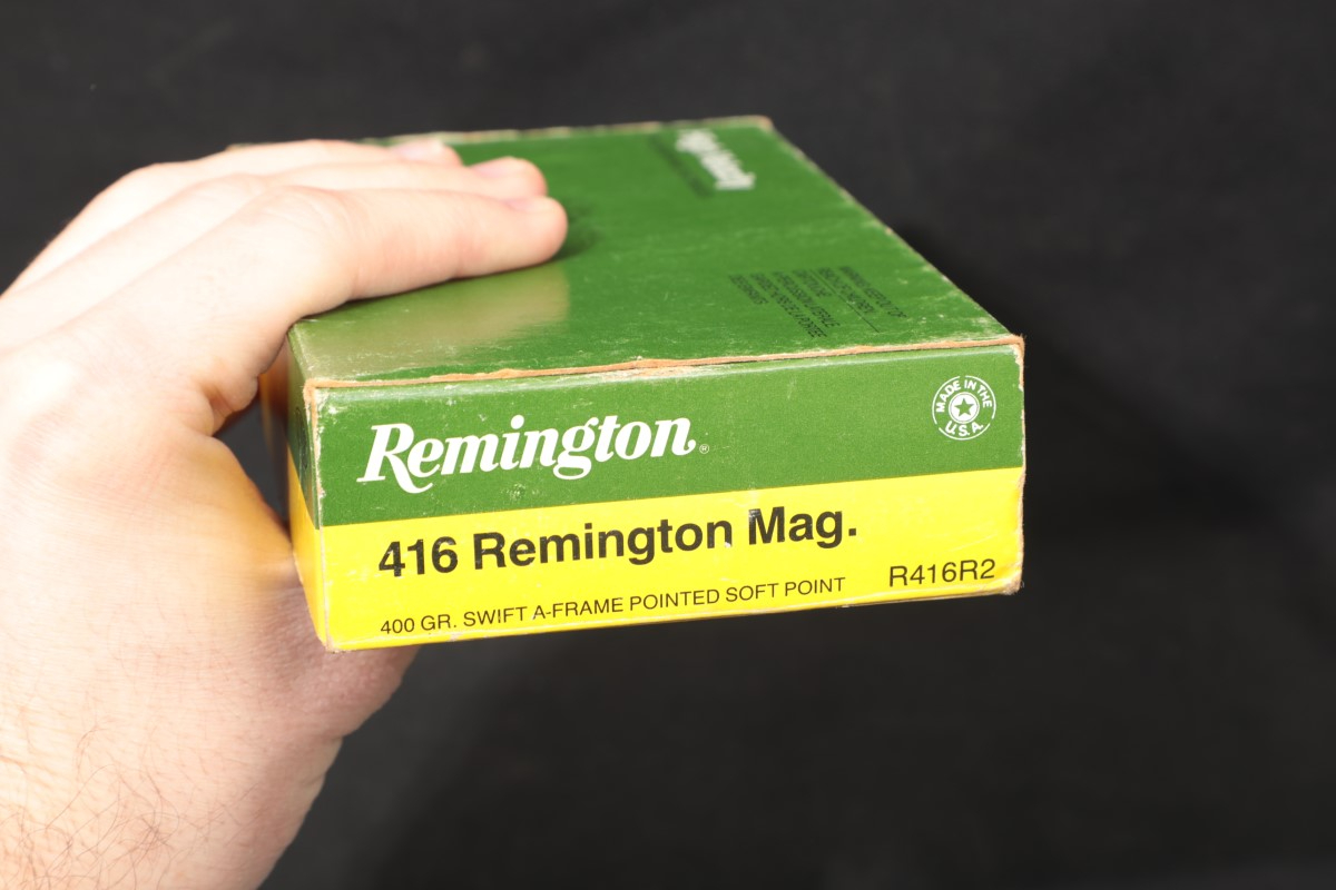 19x .416 Rem. Mag. Ammunition 400 Grain Swift A-Frame Pointed Soft ...