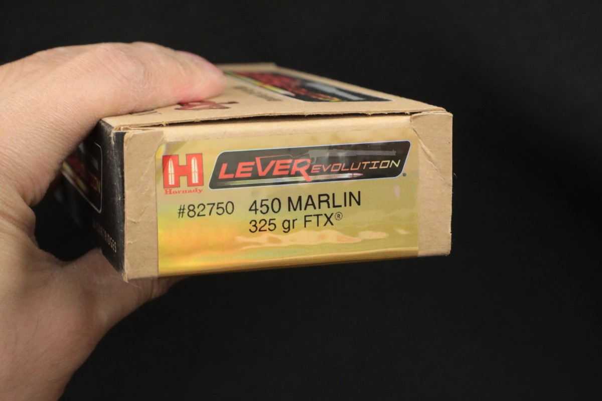 Hornady 56x .450 Marlin Ammunition Leverevolution 325 Grain FTX Bullets ...