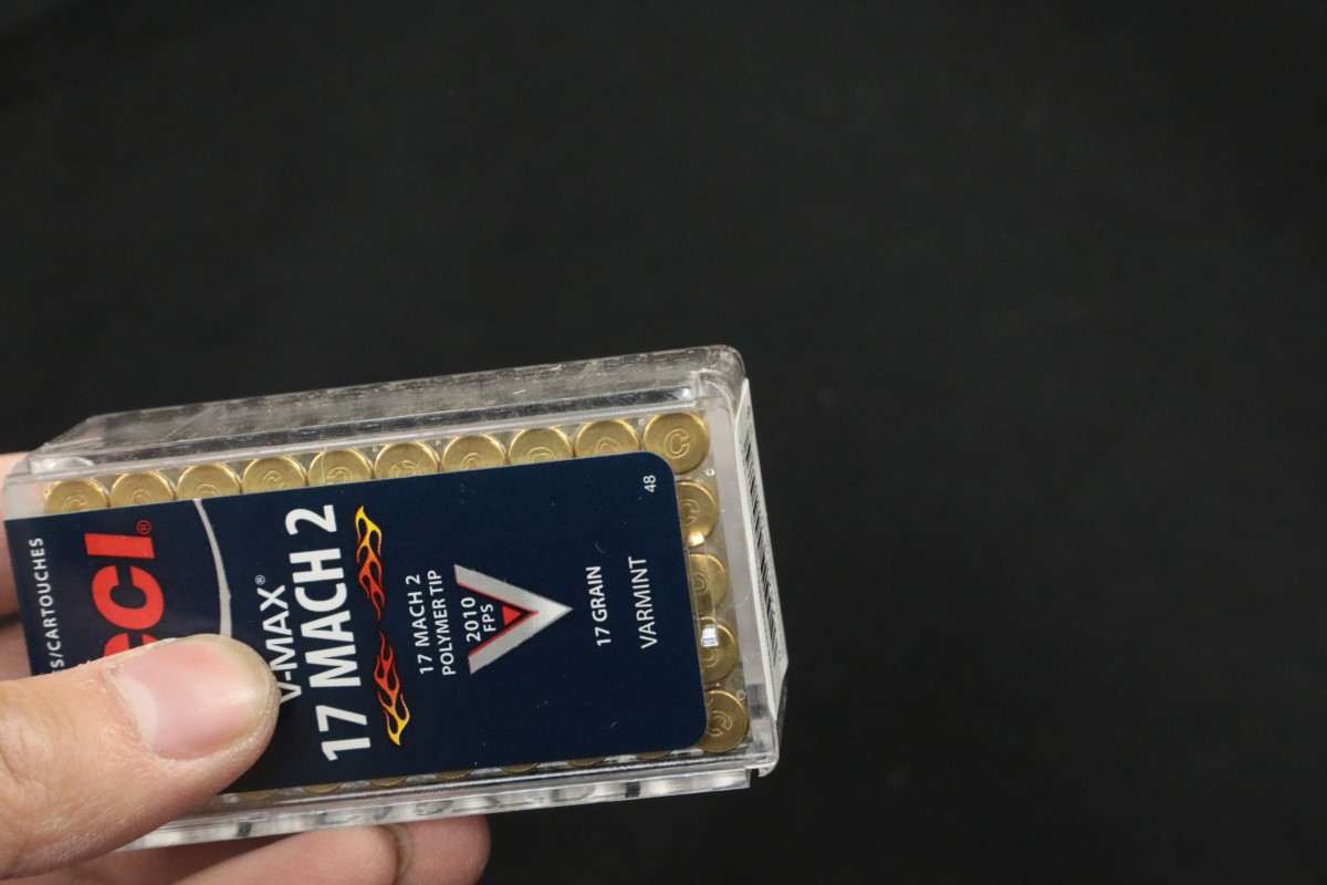 Hornady 3000x .17 Mach 2 Ammunition CCI 17 Grain V-Max Bullets .17 Mach ...