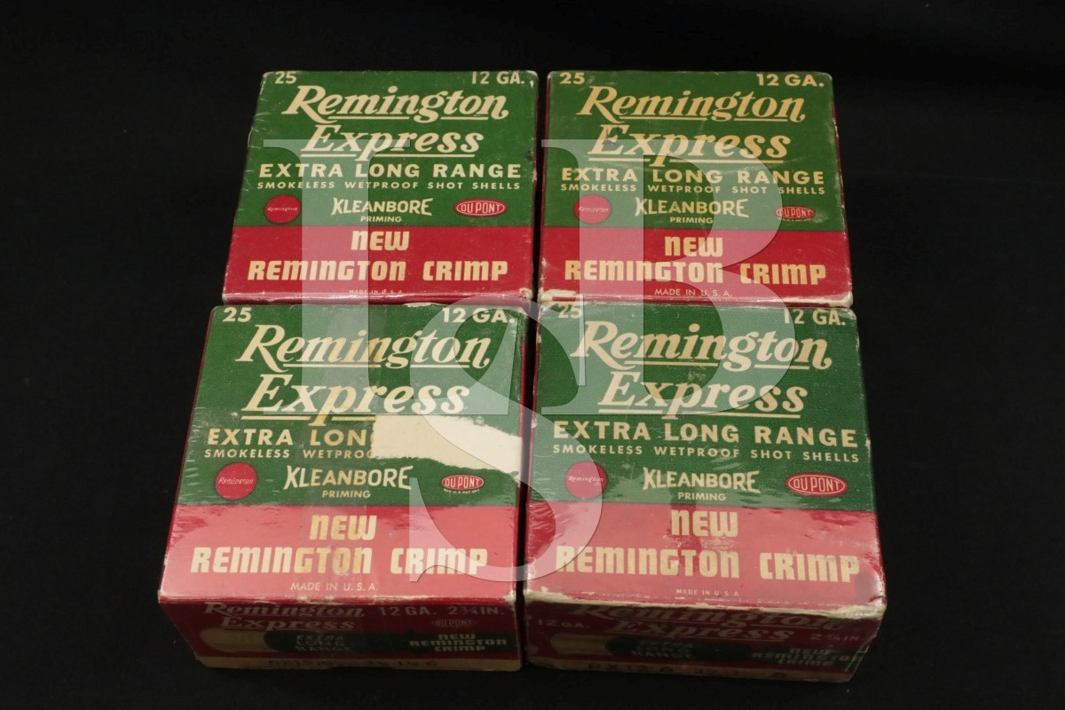 Remington 100x 12 Gauge Vintage Ammunition Rem. Express New Crimp in ...