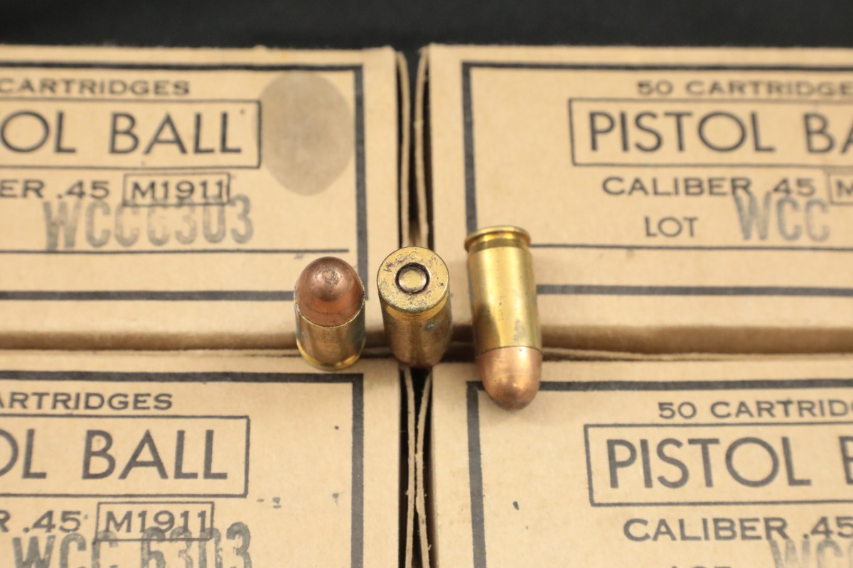Winchester 300x .45 M1911 Ball Ammunition Wwii Wcc 1942 6x Complete ...