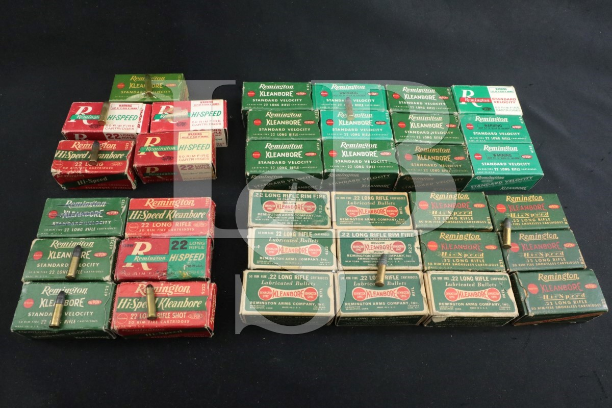 Collectors Lot 1557x .22 Long Rifle Vintage Remington Ammunition In ...