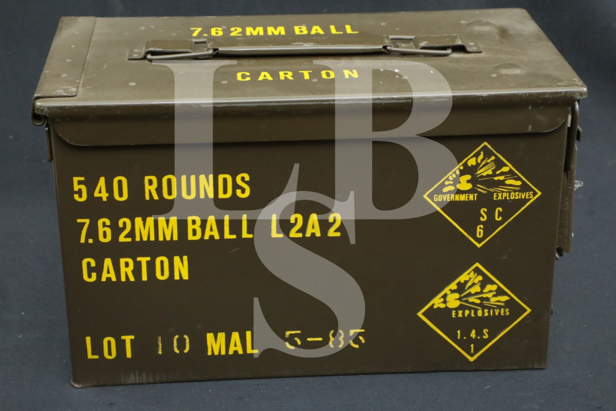 540x 7.62mm Ball L2a2 Ammunition Malaysian 146 Gr. Fmj Magnetic Bullets ...