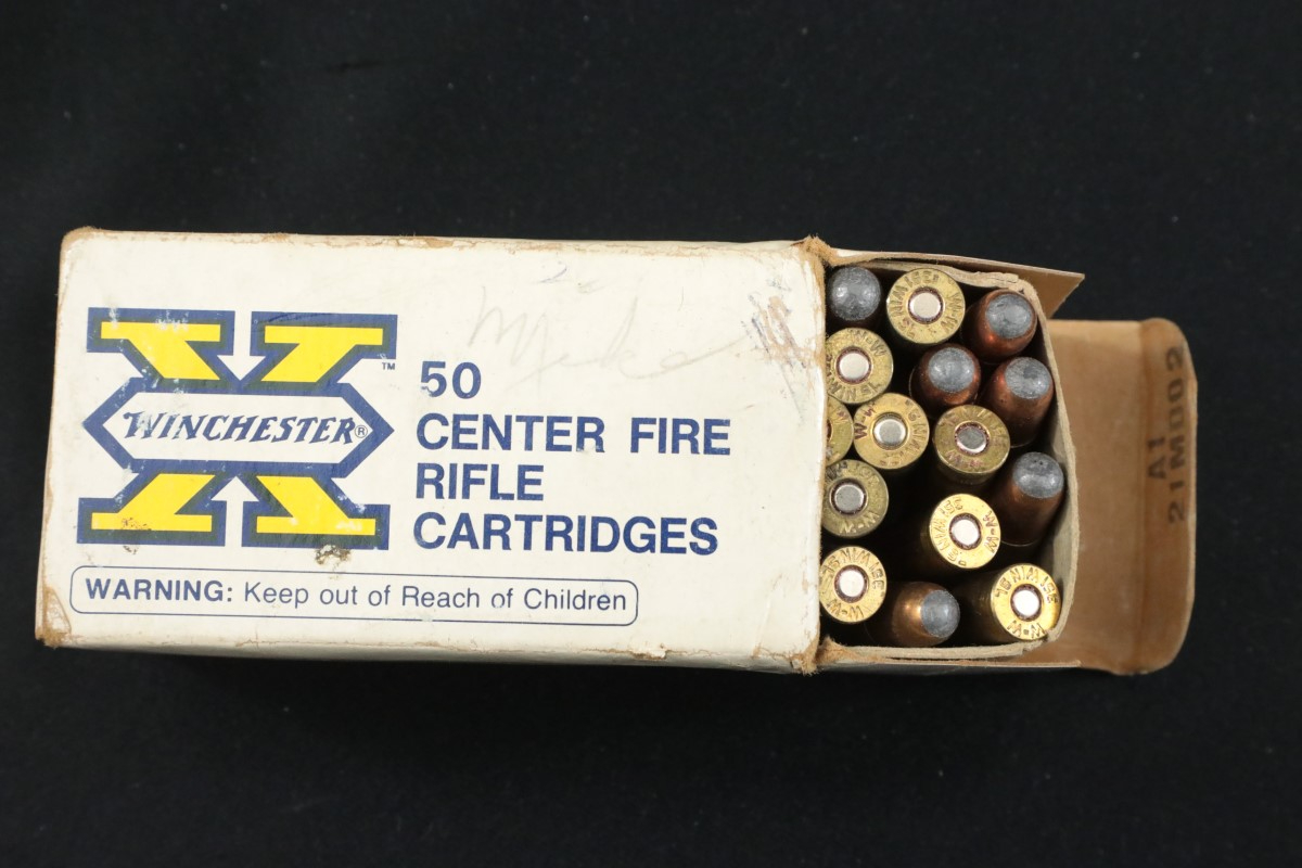 Winchester 100x .351 Win. Sl Vintage Ammunition Win. 180 Grain Soft ...