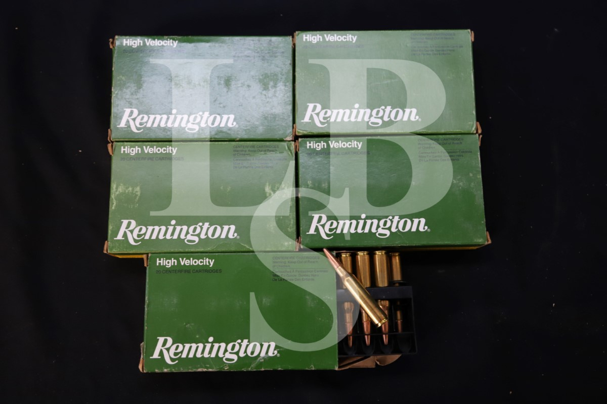 Remington 100x 6.5x55mm Swedish Ammunition Rem. High Velocity 140 Grain ...