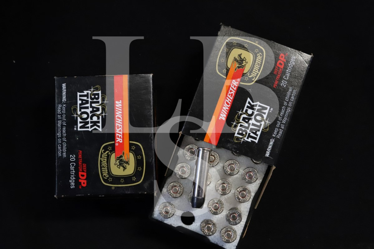 Winchester 40x .357 Magnum Ammunition Win. Black Talons 180 Grain SXT ...