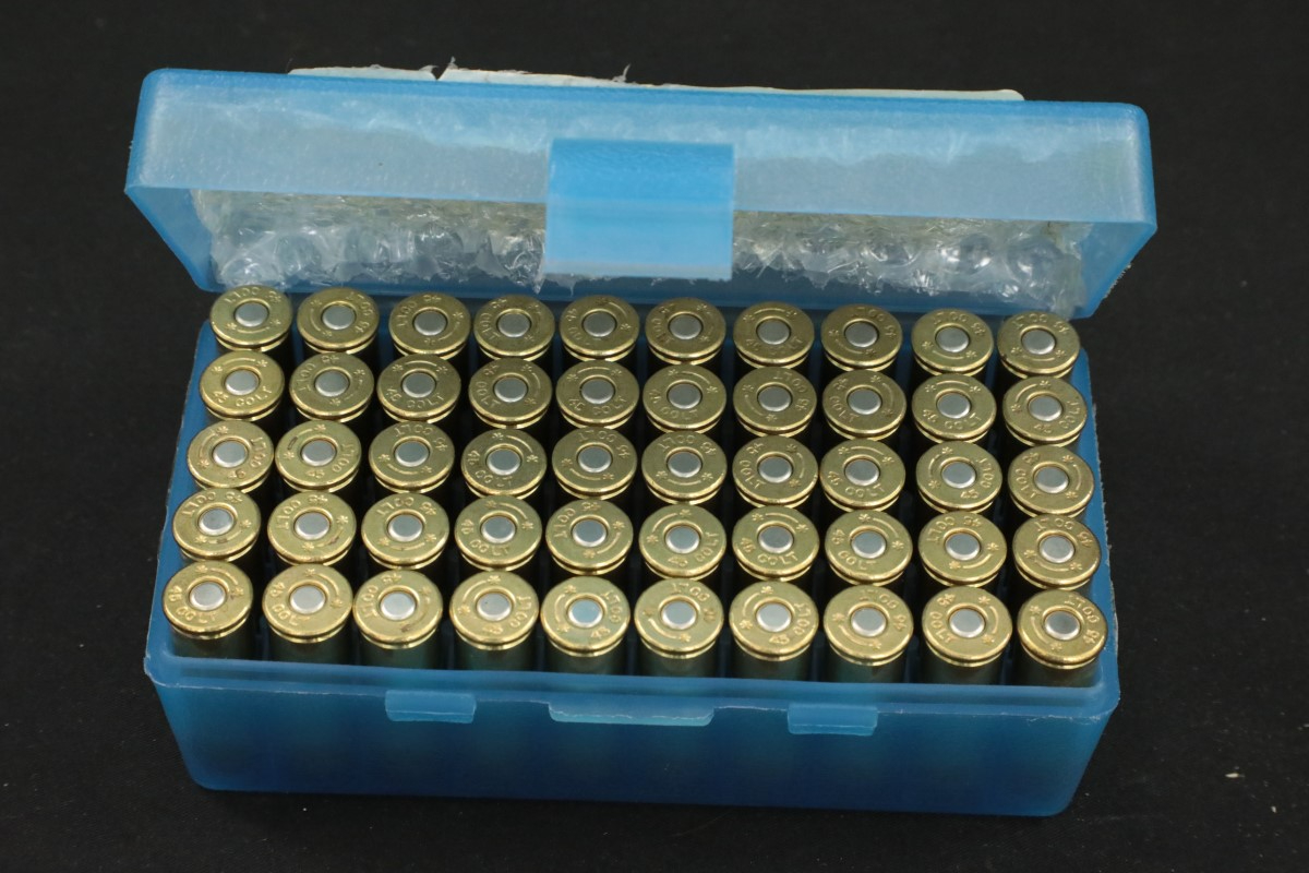50x .45 Long Colt Ammunition Black Powder Lead Rn-Fp Bullets Starline ...