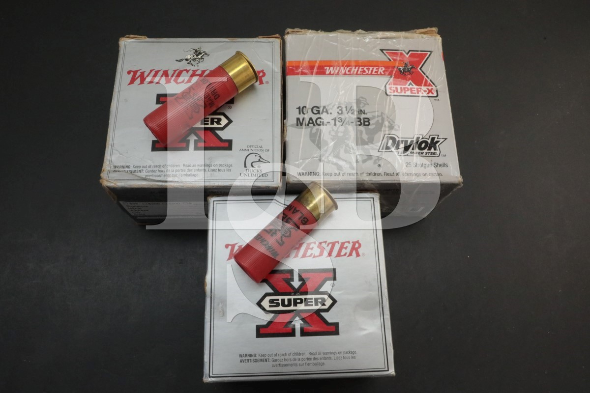 Winchester 75x 10 Gauge Ammunition Win. Super-X Steel Shot & Black ...