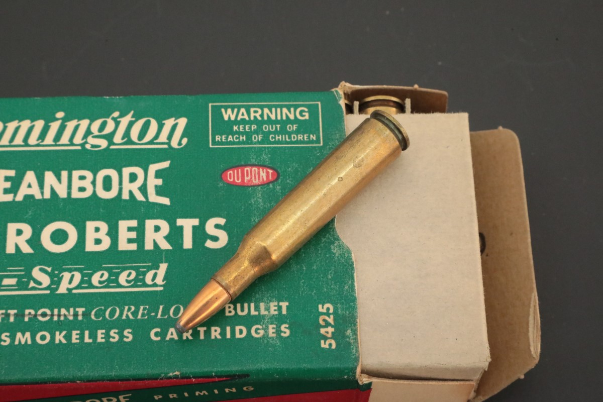 Remington 19x .257 Roberts Vintage Ammunition Rem. Kleanbore 100 Grain ...