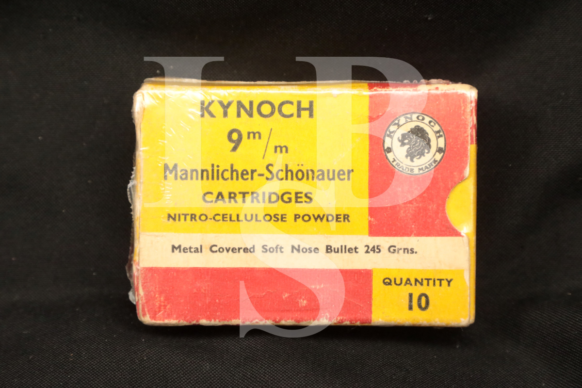 Kynoch 10x 9mm Mannlicher/Schonauer Vintage Ammunition 245 Grain Jsp ...