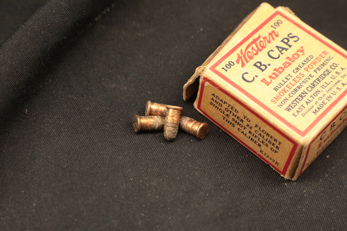 Western Cartridge Company 91x .22 CB Caps Ammunition Lubaloy Smokeless ...