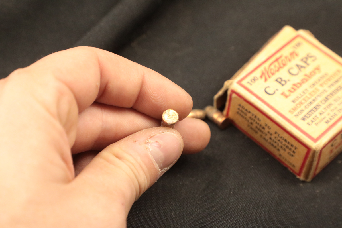 Western Cartridge Company 91x .22 CB Caps Ammunition Lubaloy Smokeless ...