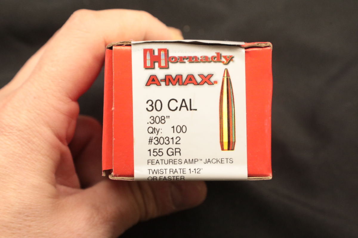 Hornady 199x .30 Caliber Bullets .308 Diameter 155 Grain A-Max & Lapua ...