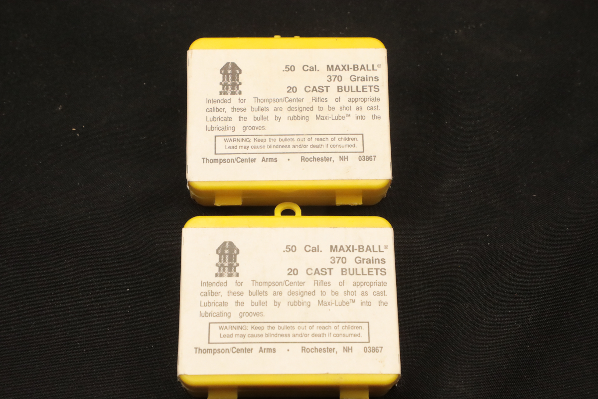 Thompson/Center Arms 95x .50 Caliber Sabots 250 Grain & Lead Maxi-Balls ...