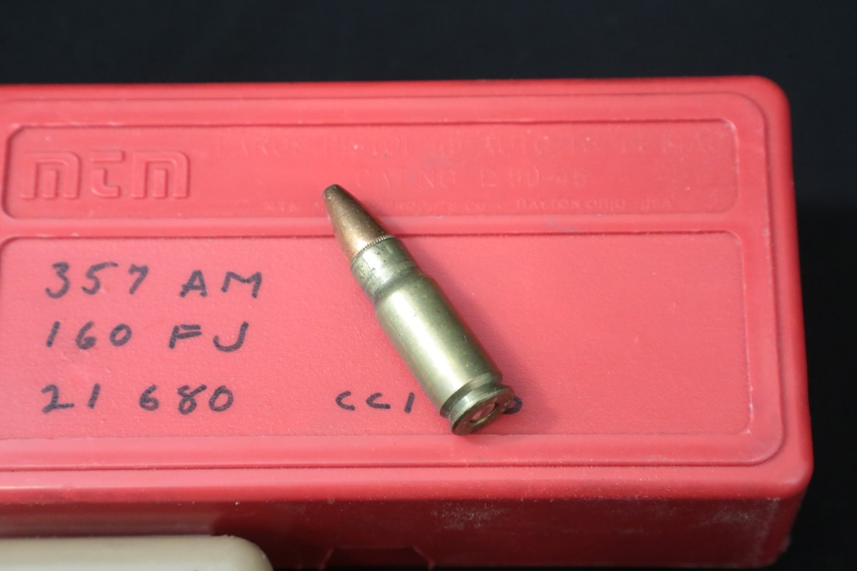 Unknown 124x .357 Auto Mag. Ammunition Reloaded 150 Gr. JSP & 160 Gr ...