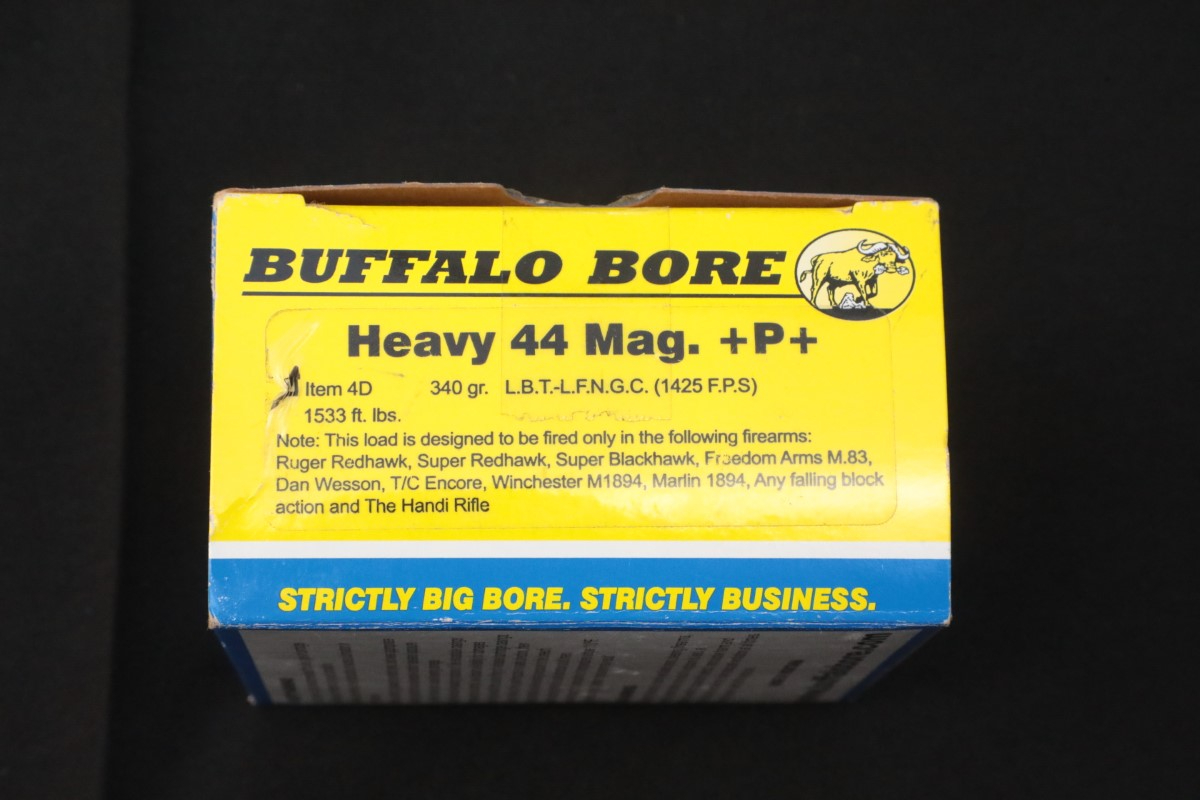 Buffalo Bore 20x .44 Magnum +P Ammunition Lead 340 Grain Fp Bullets .44 ...