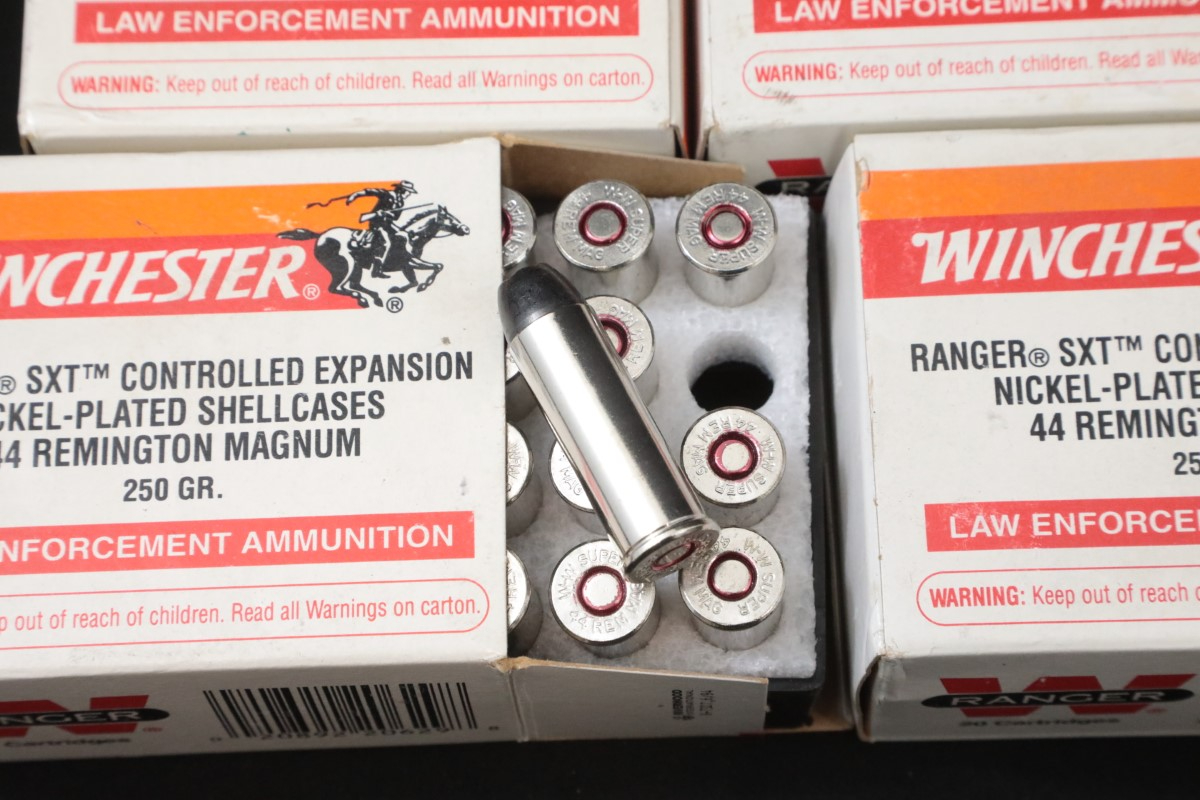 Winchester 80x .44 Magnum Ammunition Win. Ranger Law Enforcement 250 ...