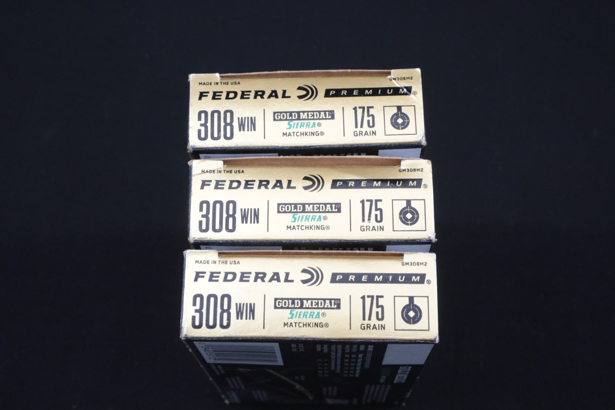 Federal Premium Ammunition 60x .308 Win. Ammunition Fed. Gold Medal 175 ...
