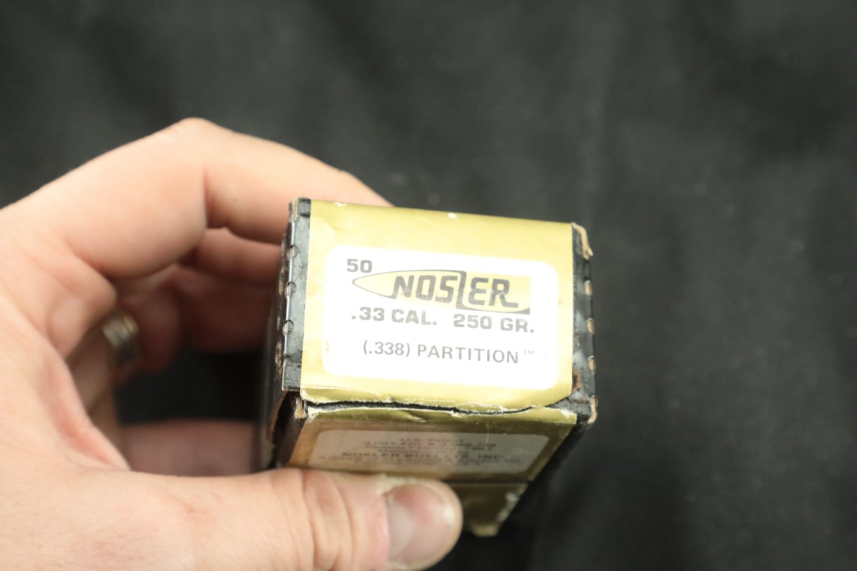 Nosler 107x .33 Caliber .338 Diameter 250 Grain Partition Jsp Bullets ...