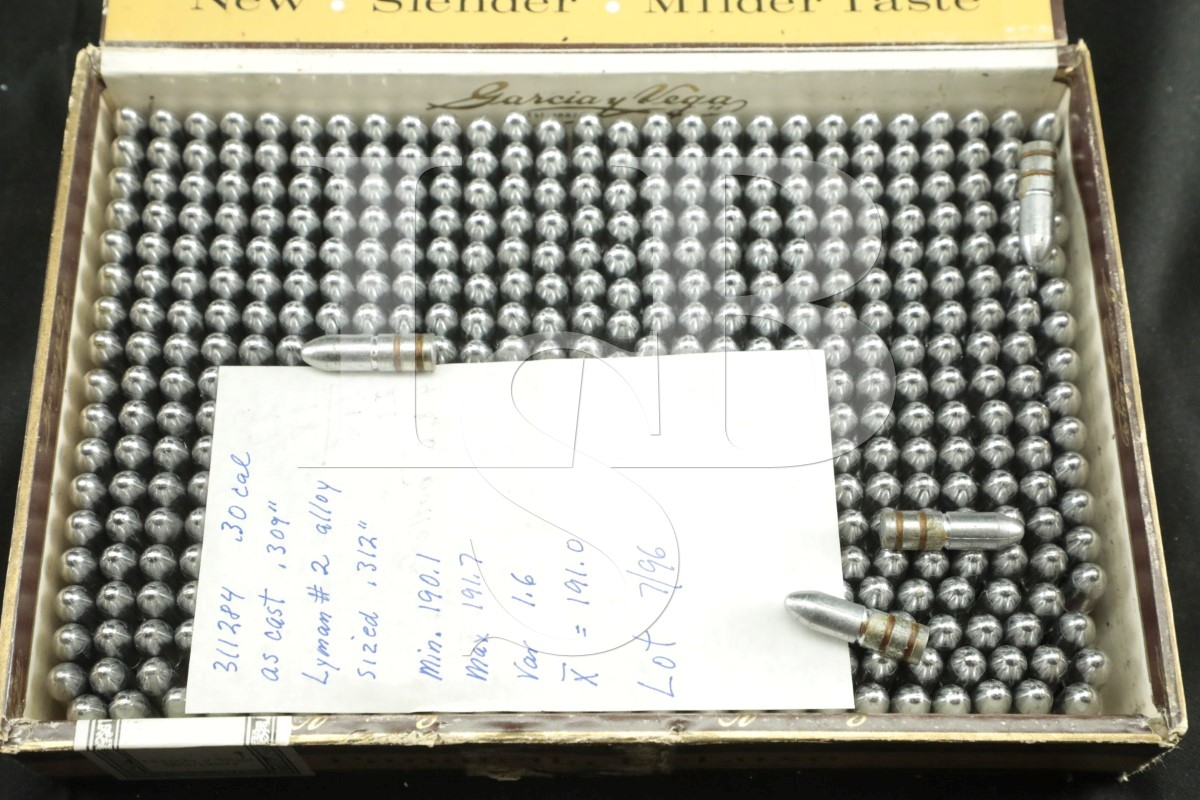 Unknown 480x .30 Caliber .311 Diameter Lead Rn Bullets 190 Grain Lubed ...