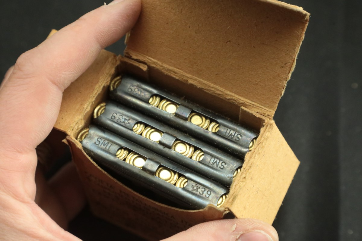 Italian 54x 7.35x51mm Carcano Vintage Ammunition 1939 Fmj Magnetic ...