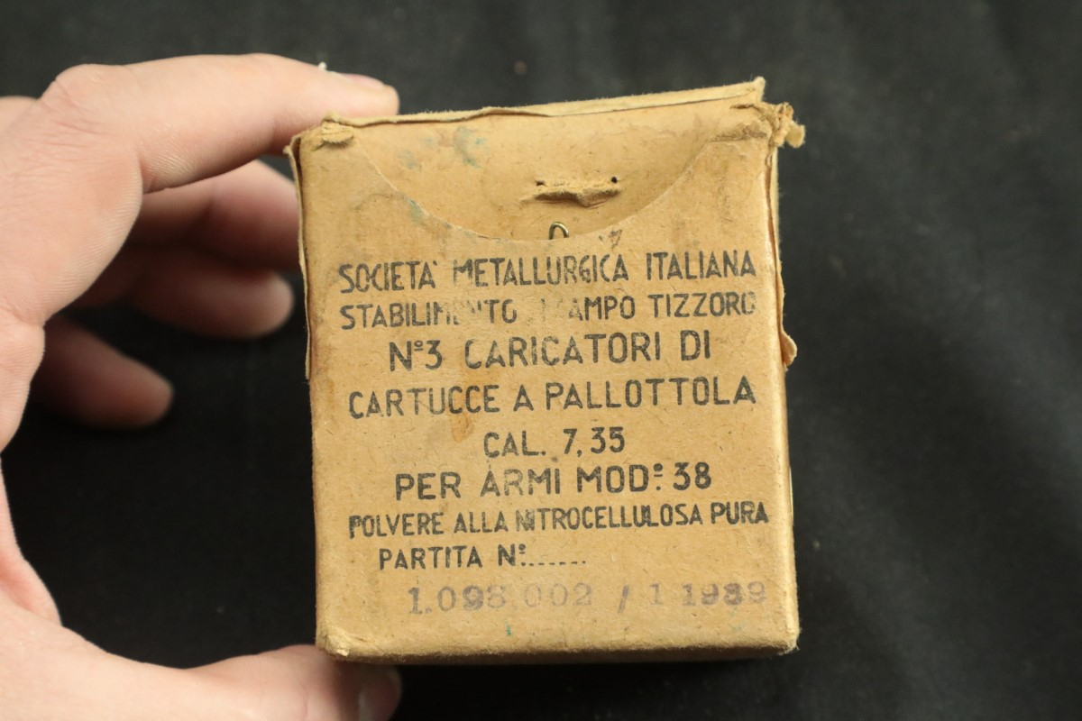 Italian 54x 7.35x51mm Carcano Vintage Ammunition 1939 Fmj Magnetic ...