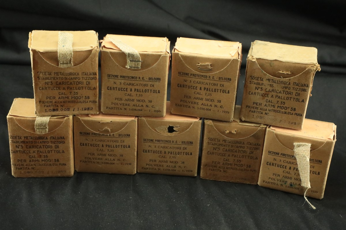 Italian 54x 7.35x51mm Carcano Vintage Ammunition 1939 Fmj Magnetic ...