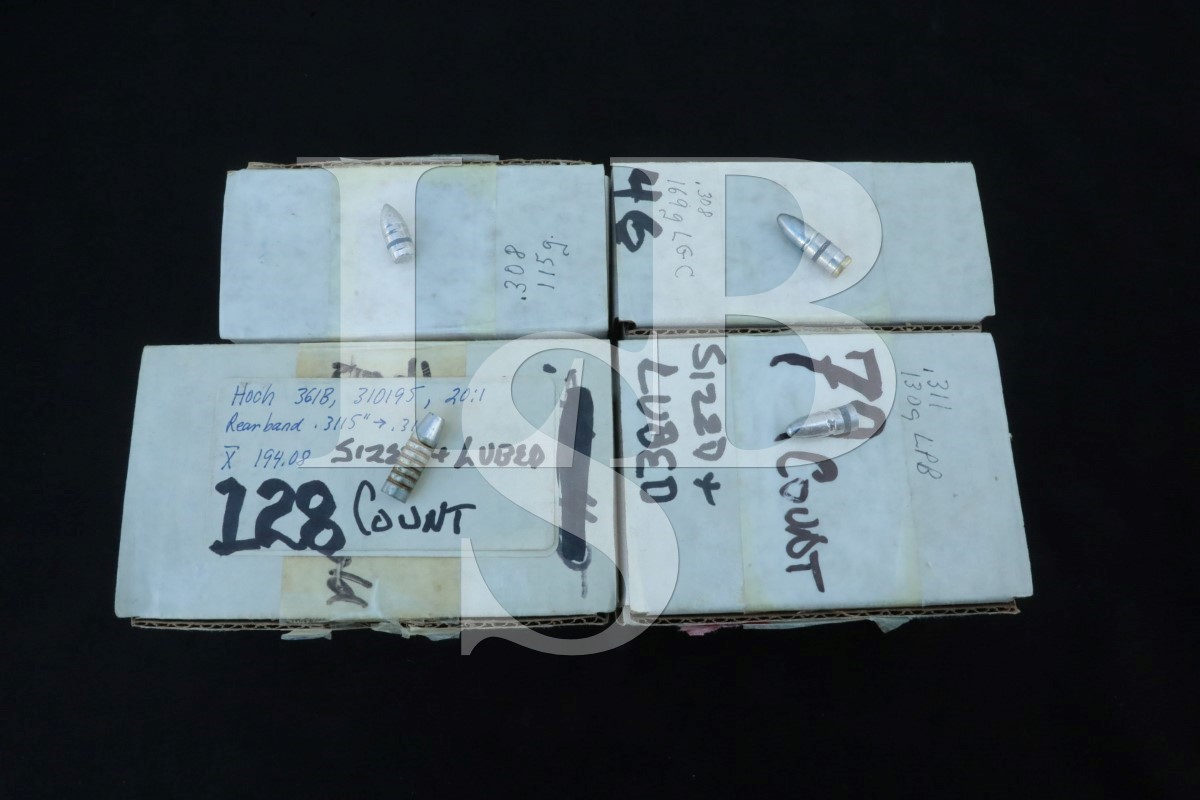 Unknown 340x .303 Caliber Lead Cast Bullets .311/.312 Diameter 115-195 ...