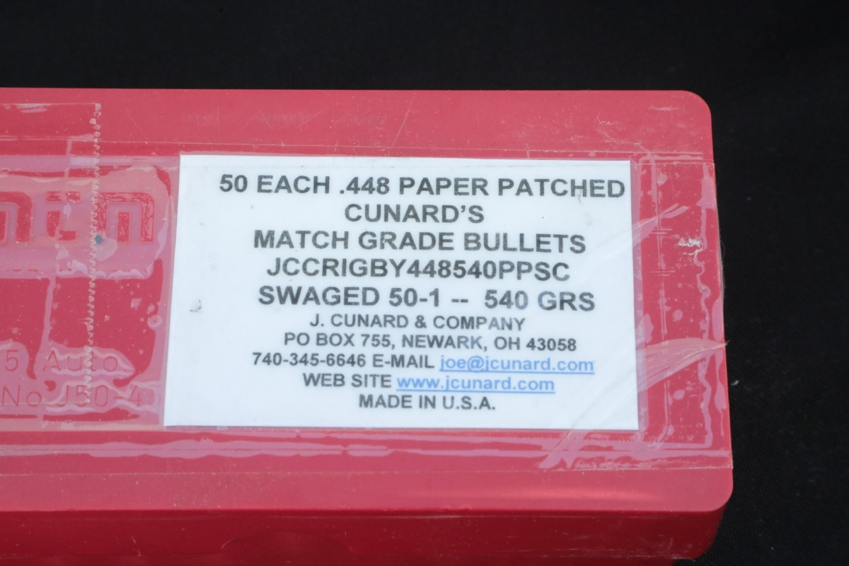 Cunard'S 244x .448 & .449 Swaged Paper Patched Lead Bullets Match Grade ...