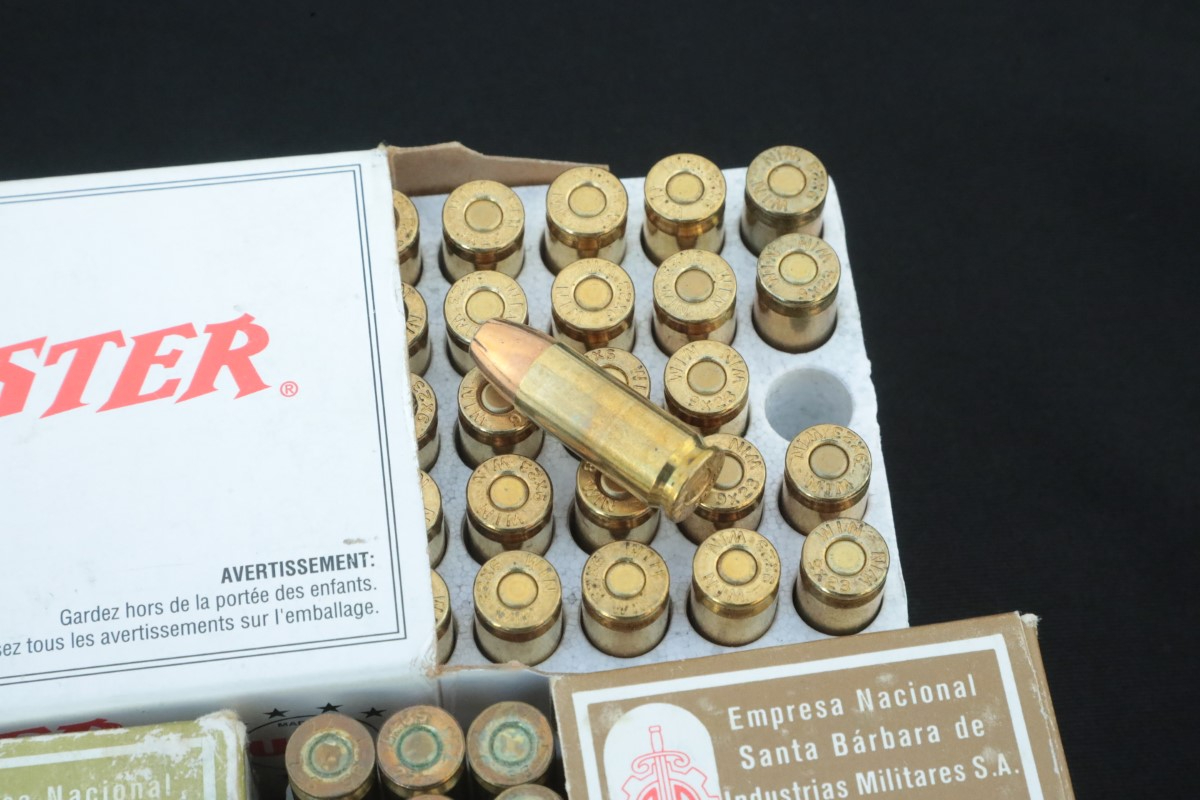 125x 9mm Largo & 9x23 Win. Ammunition 124 Grain JSP & FMJ Bullets 9x23 ...