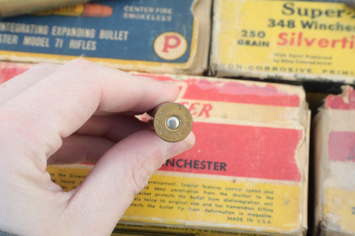 Winchester 89x .348 Win. Vintage Ammunition Peters, Win, Western 150 ...
