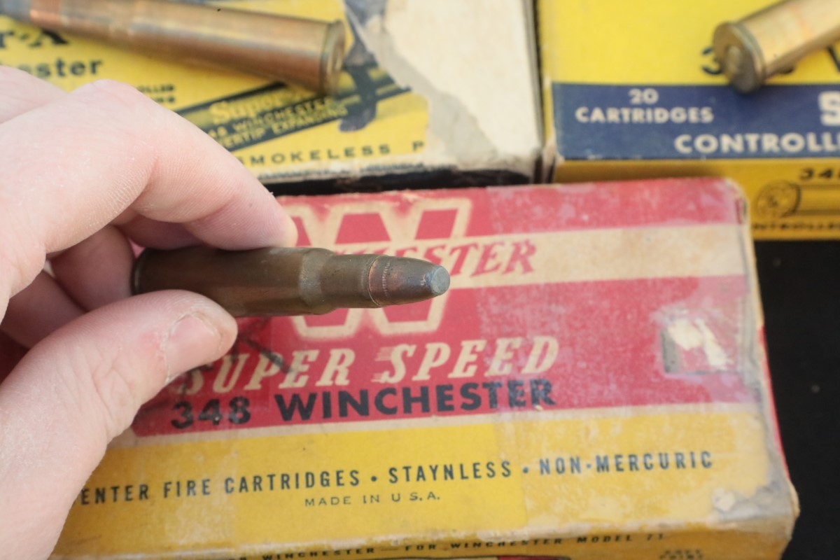 Winchester 89x .348 Win. Vintage Ammunition Peters, Win, Western 150 ...