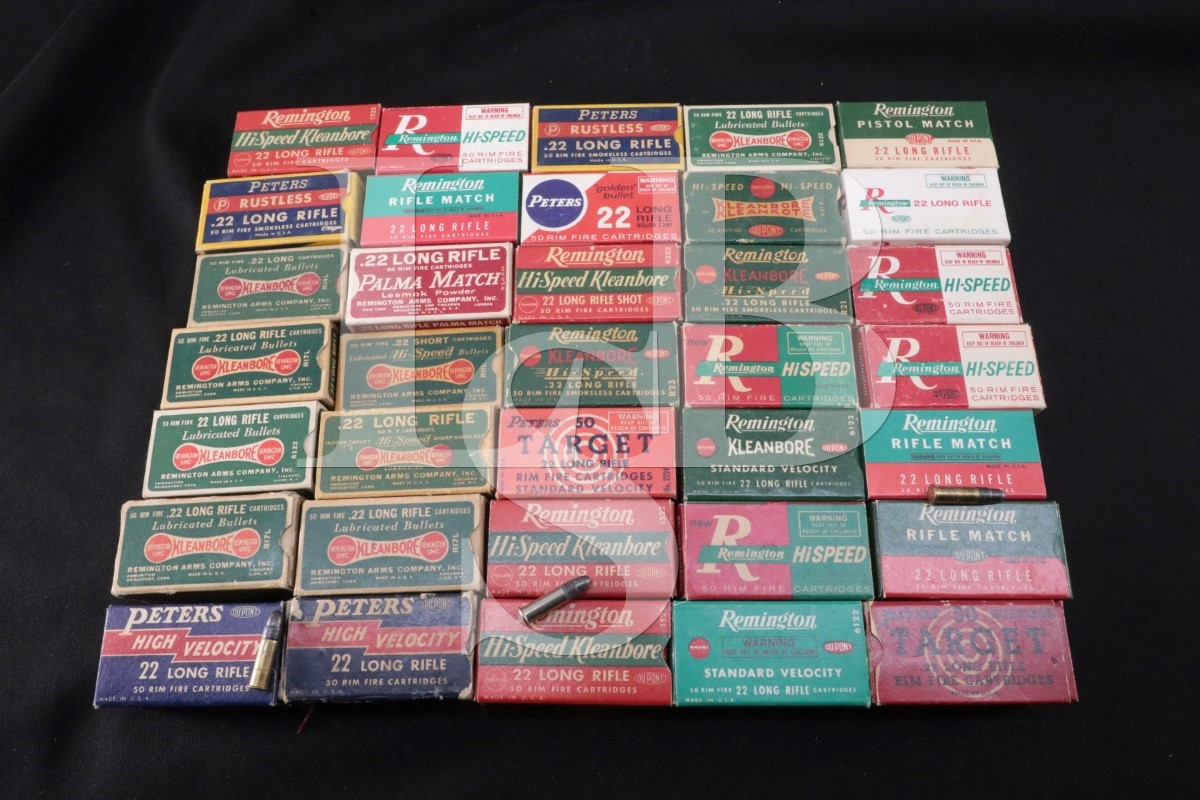 Collectors Lot 1676x .22 Lr, Short, Long Vintage Ammunition Rem ...