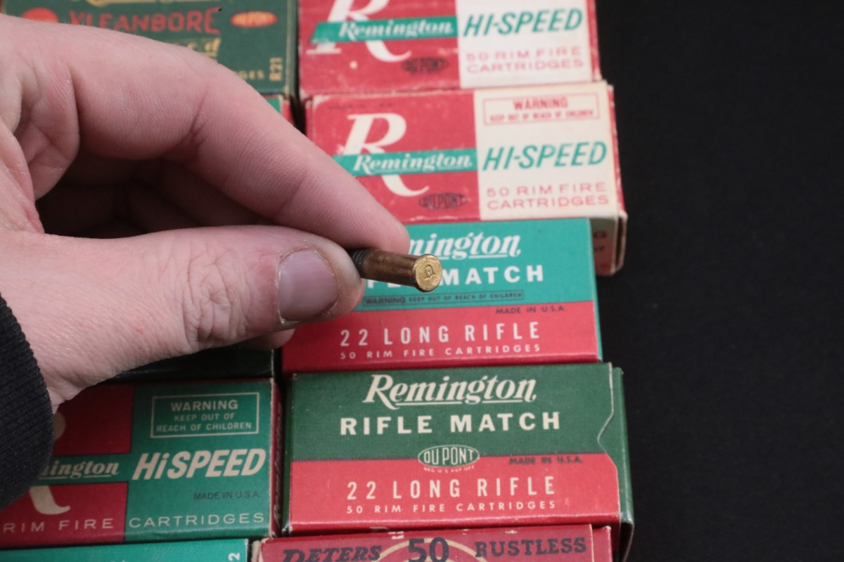 Collectors Lot 1676x .22 Lr, Short, Long Vintage Ammunition Rem ...